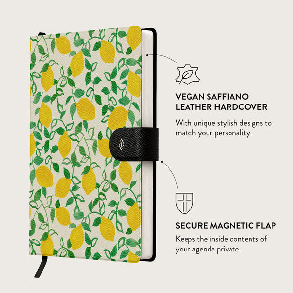 Capri - Saffiano Leather Journal Notebook | BURGA