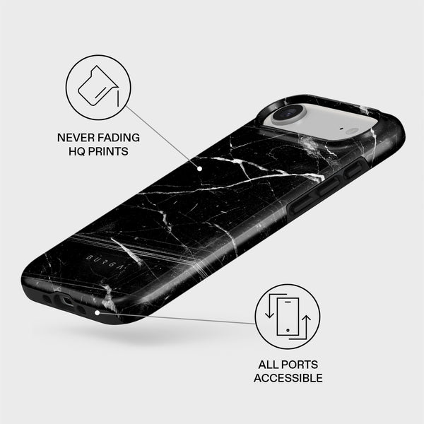 Noir Origin - Black Marble iPhone Air Case | BURGA