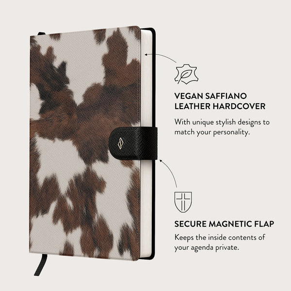 Celestial - Saffiano Leather Journal Notebook | BURGA