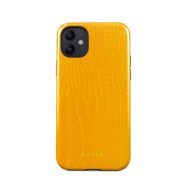 Canary Yellow - Snake Skin iPhone 12 Case | BURGA